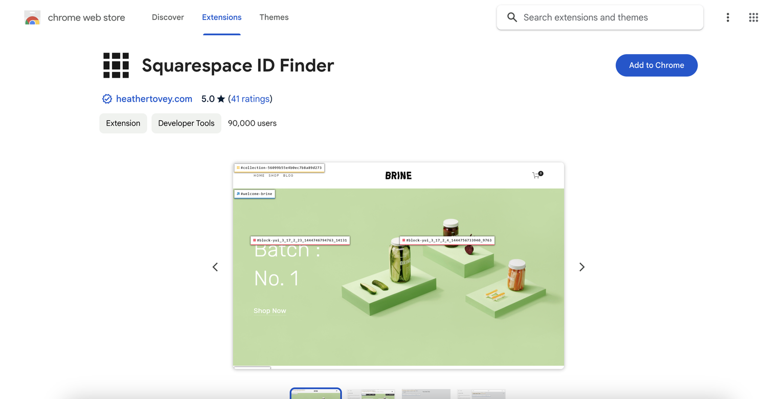How to download and use Squarespace Id finder — Collective Designery