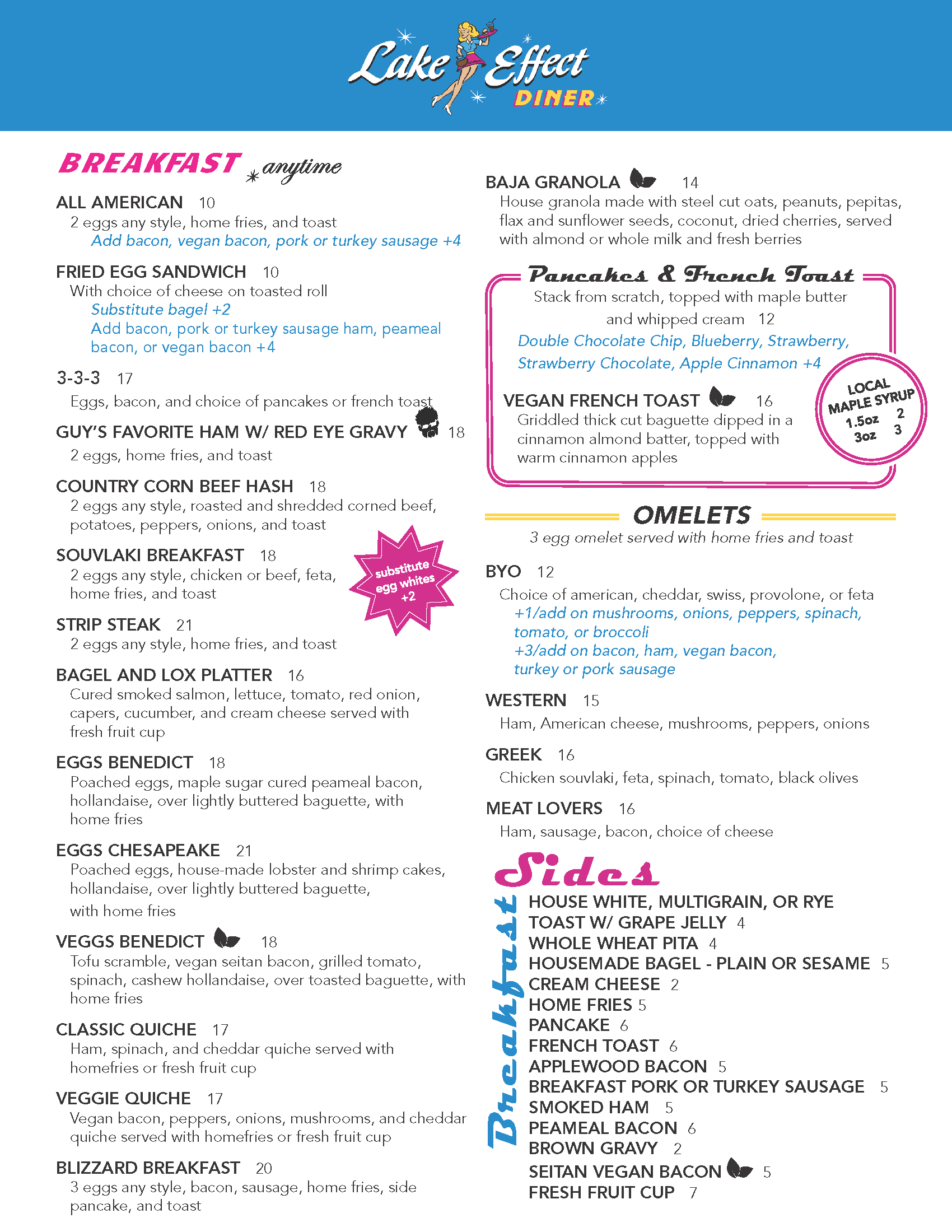 Lake Effect Diner - Page