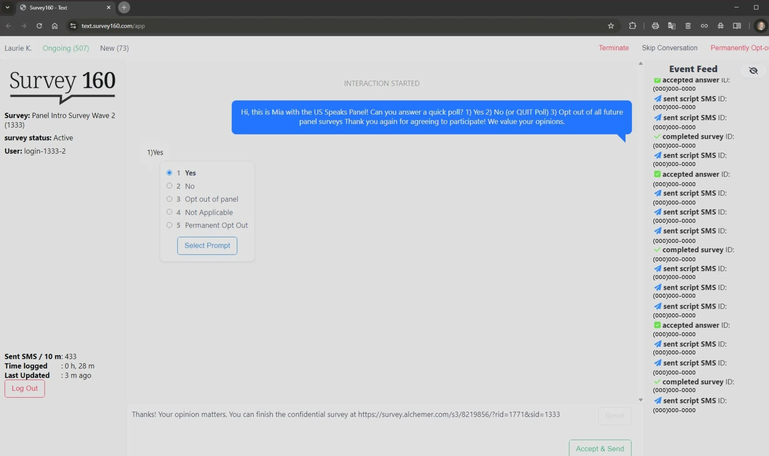 Product — Survey 160