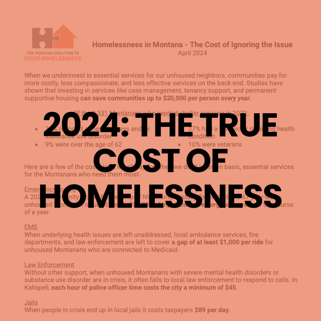 Fact Sheets — Montana Coalition to Solve Homelessness