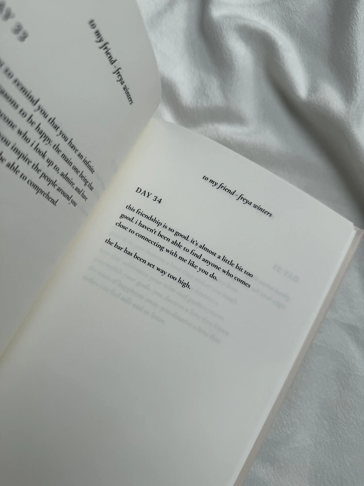 to my friend — freya winters