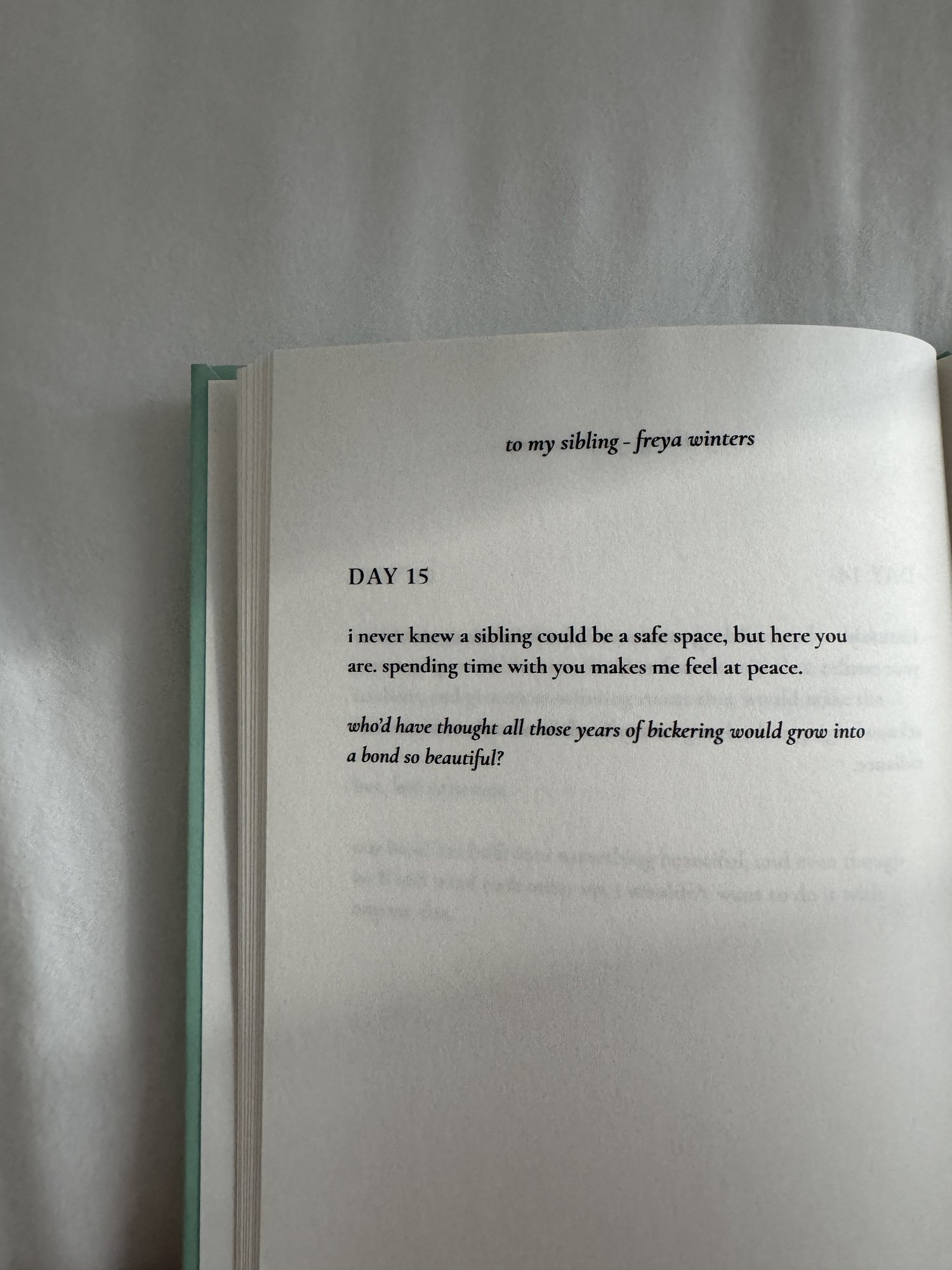 to my sibling — freya winters