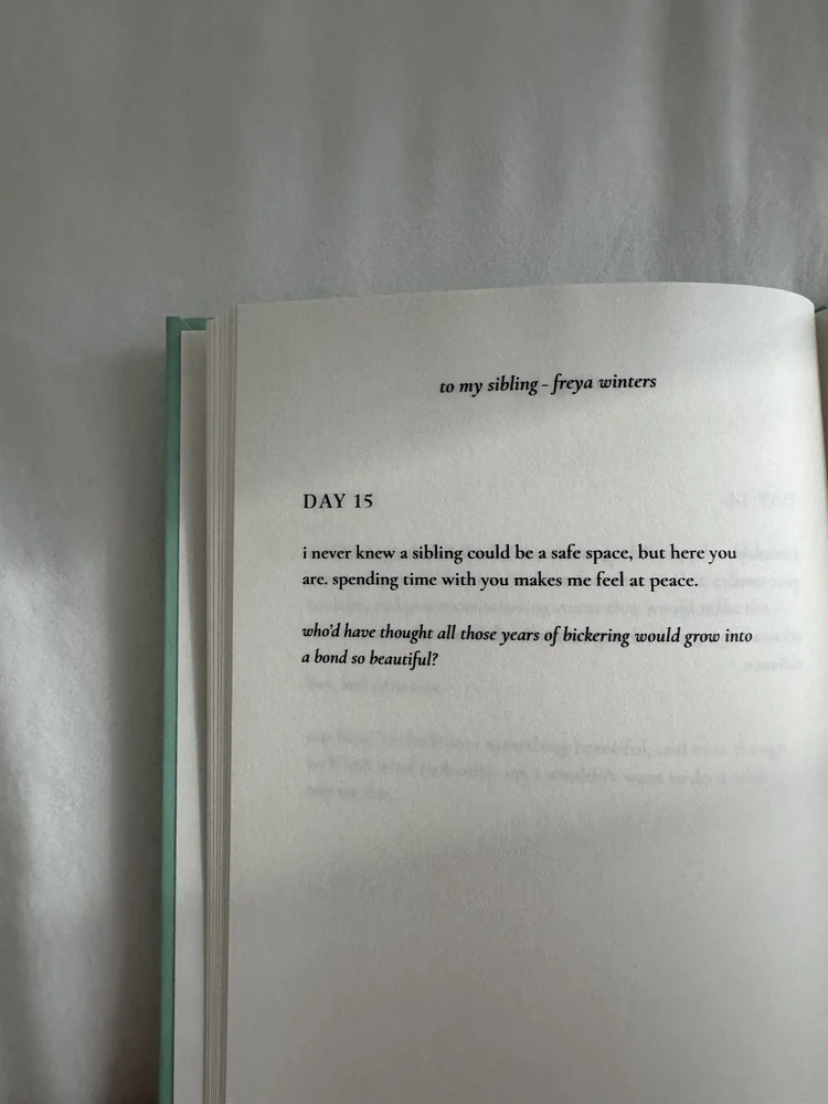 to my sibling — freya winters