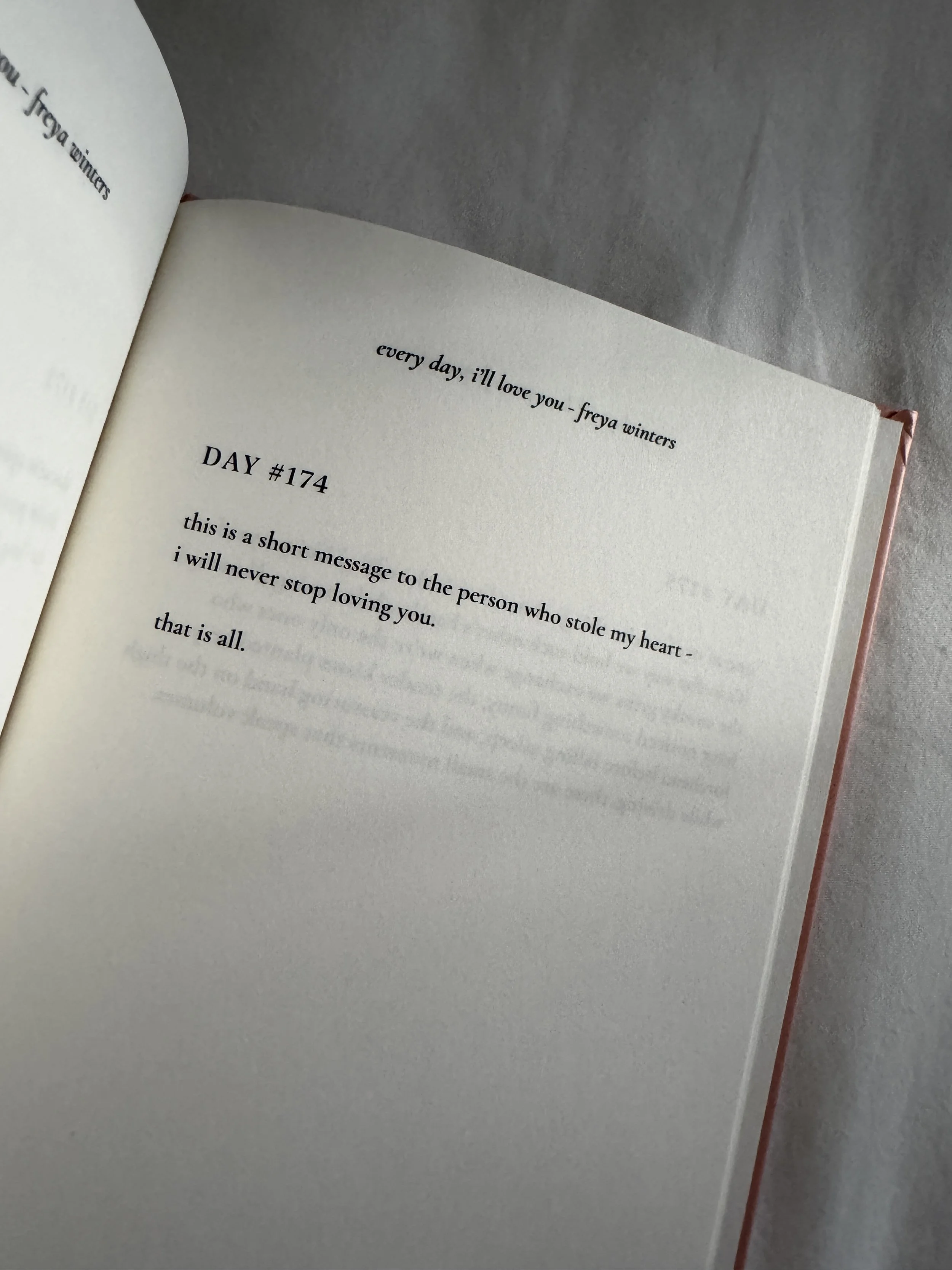 every day, I’ll love you — freya winters