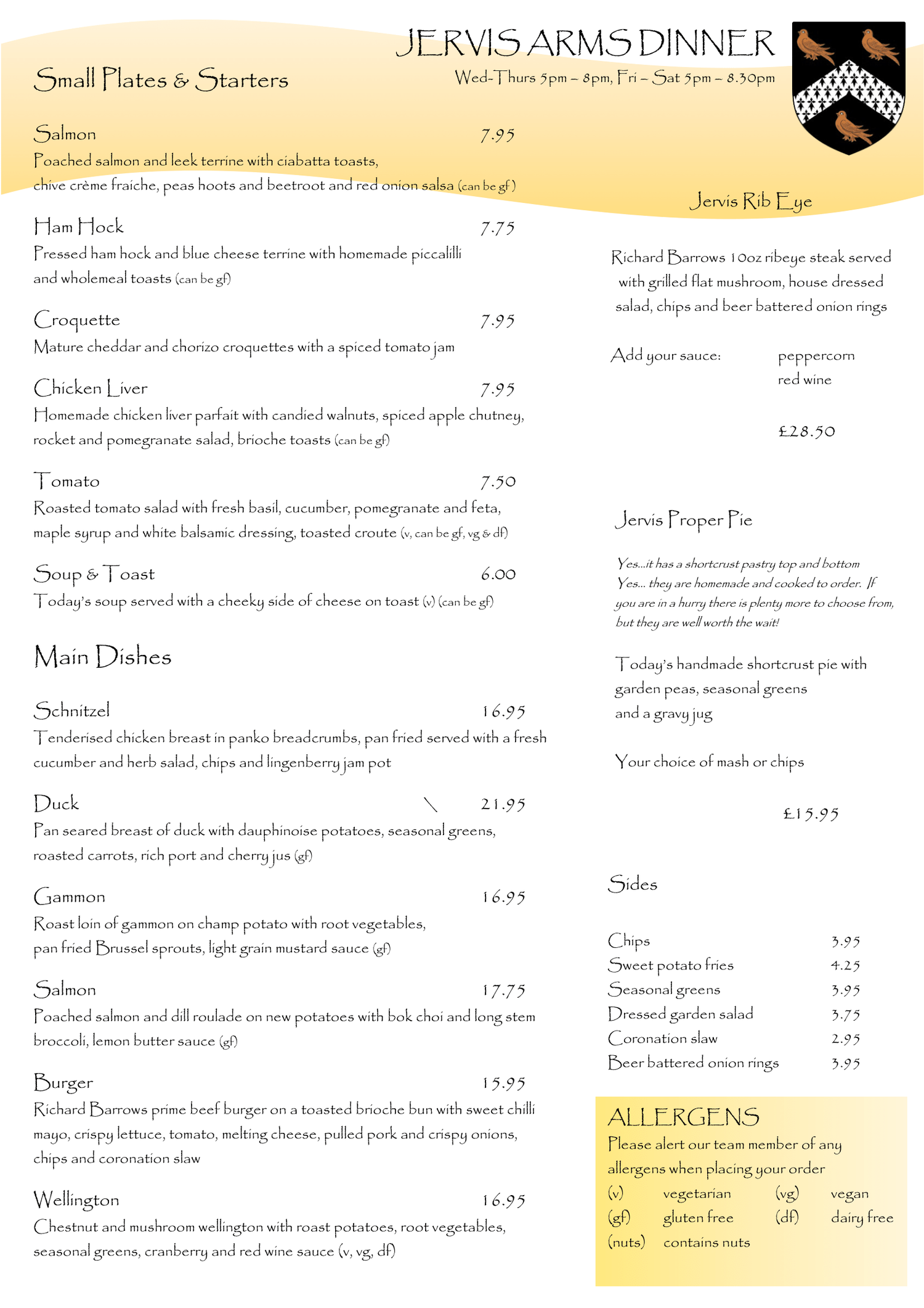 Eat — The Jervis Arms