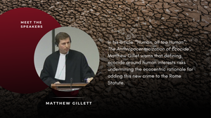 Meet the Speakers: Matthew Gillet — UCLA Law The Promise Institute Europe