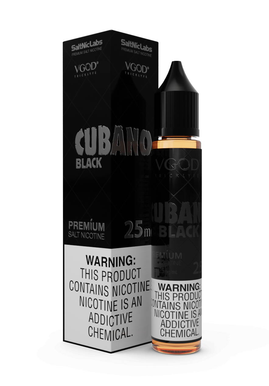 Cubano Black SaltNic - Salt Nicotine E-liquid — Official VGOD