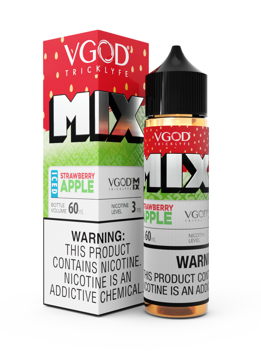 MIX Iced Strawberry Apple - Freebase E-liquid — Official VGOD