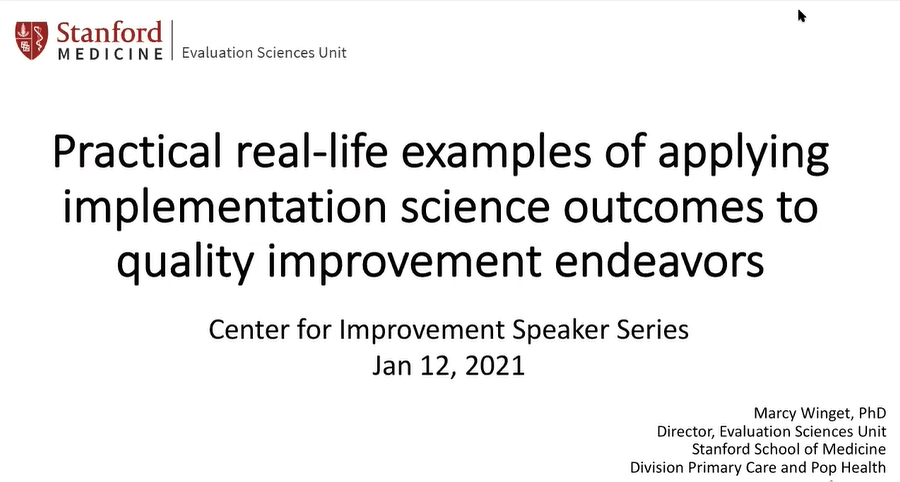 Practical real-life examples of applying implementation science ...
