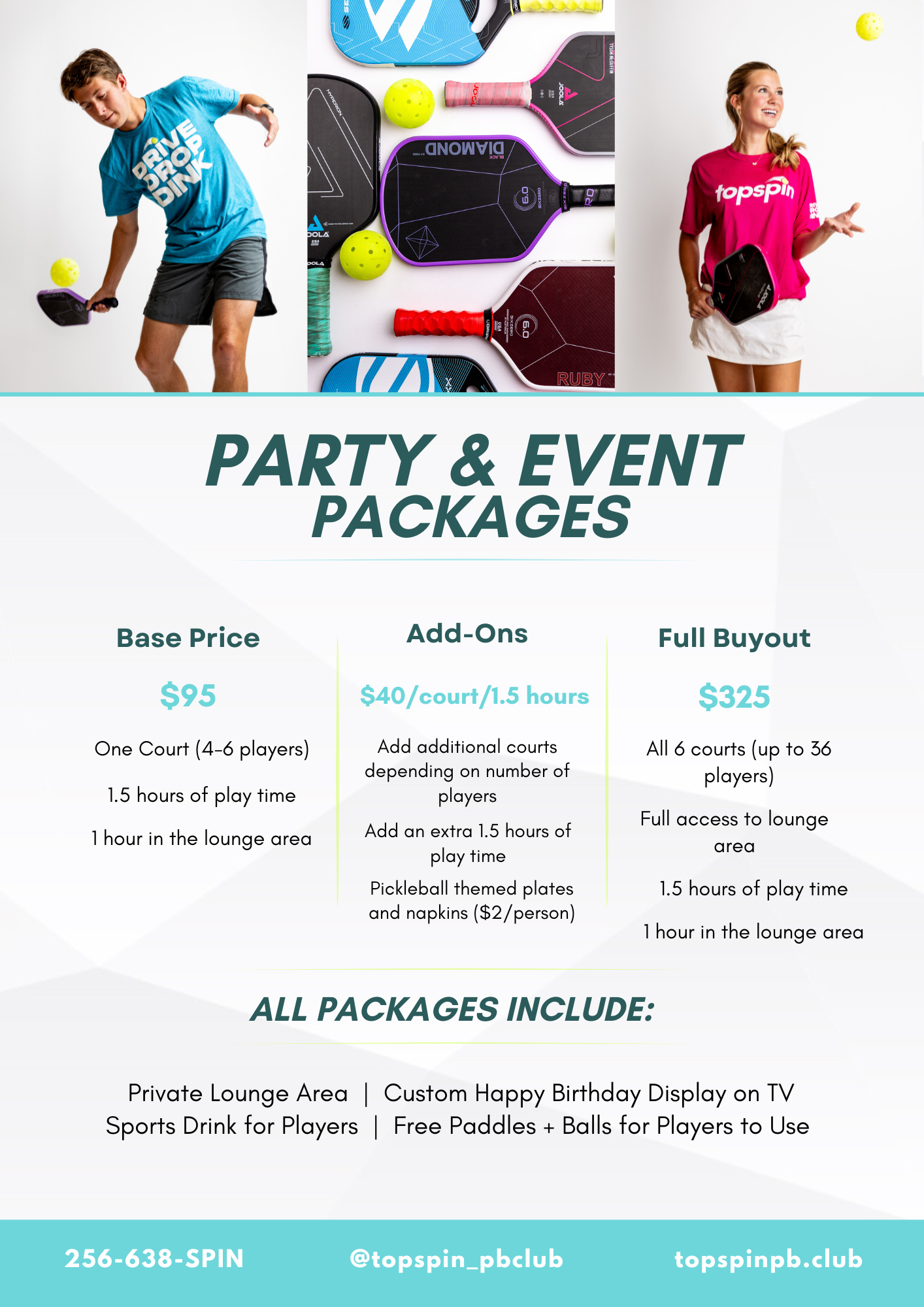Services 2 — Topspin Pickleball Club