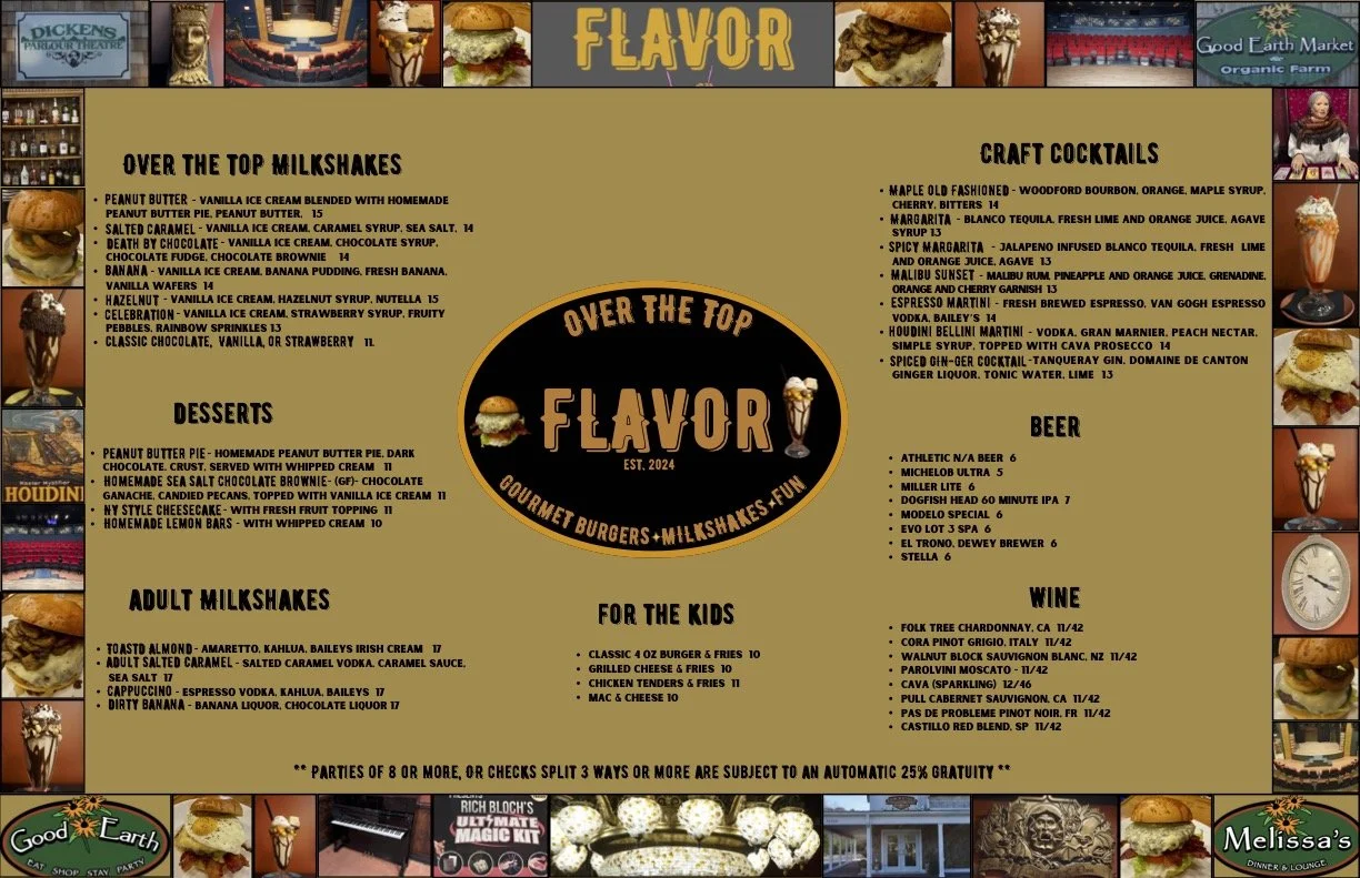 Menu — flavor