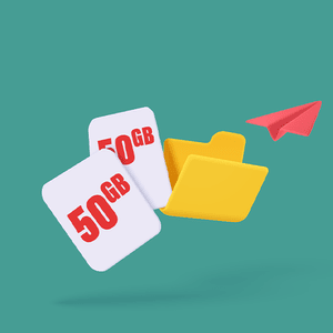 How to Transfer a 50gb File for Free
