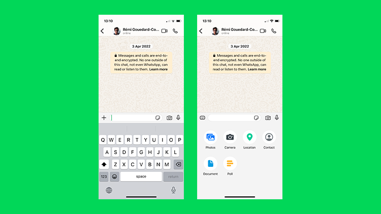How to send files on whatsapp