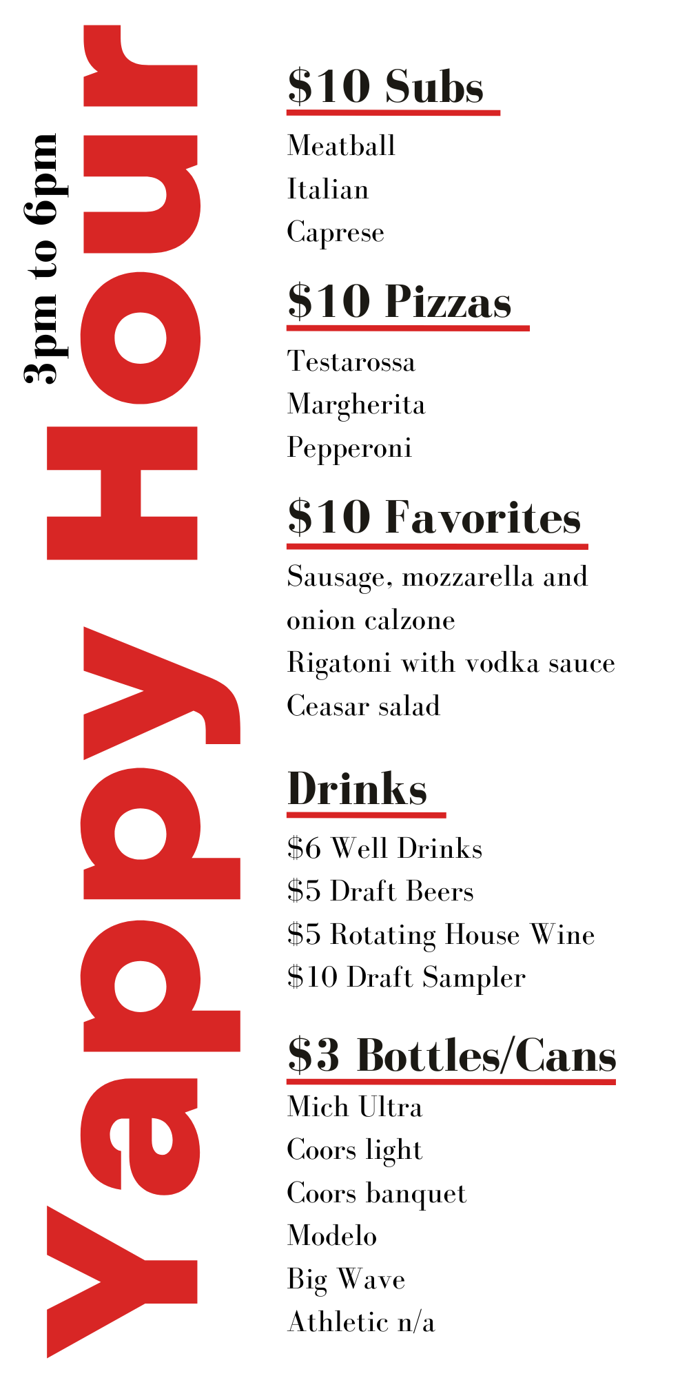 Happy Hour — Pizza To The Rescue