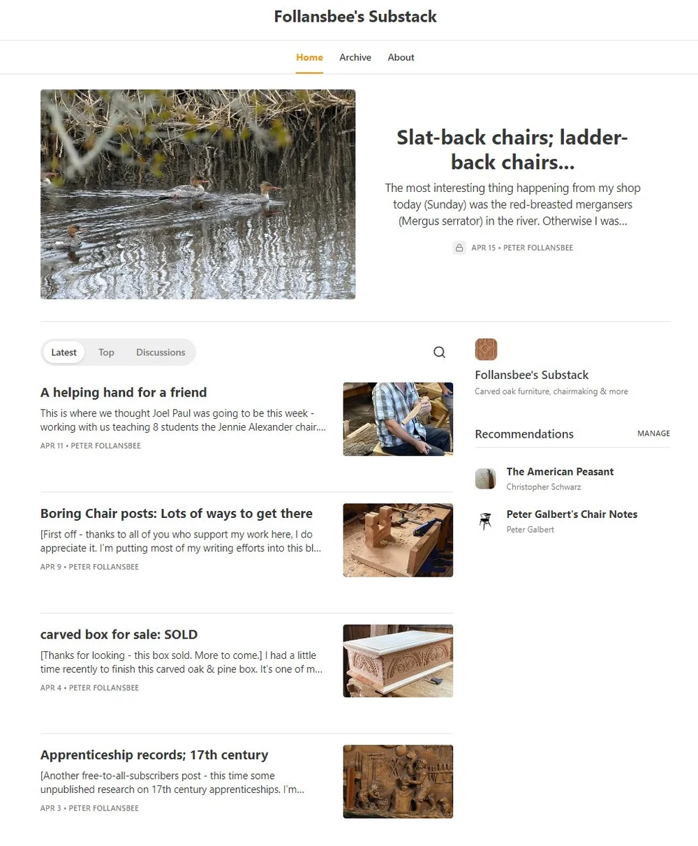 Link to Blog — Peter Follansbee - Joiner