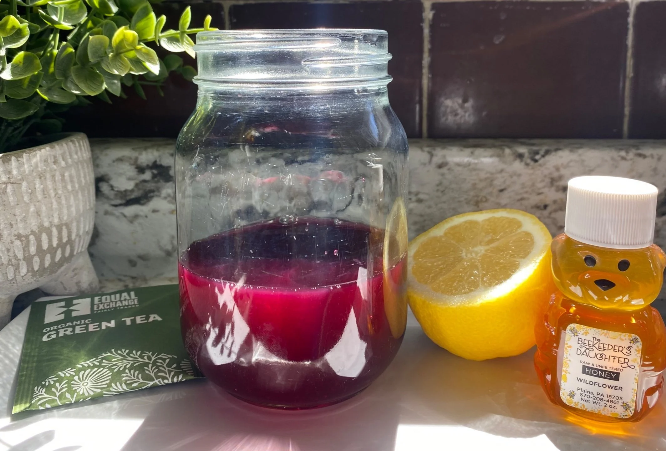 Refreshing Blueberry Green Tea | Just 5 Ingredients | My Holistic Happiness