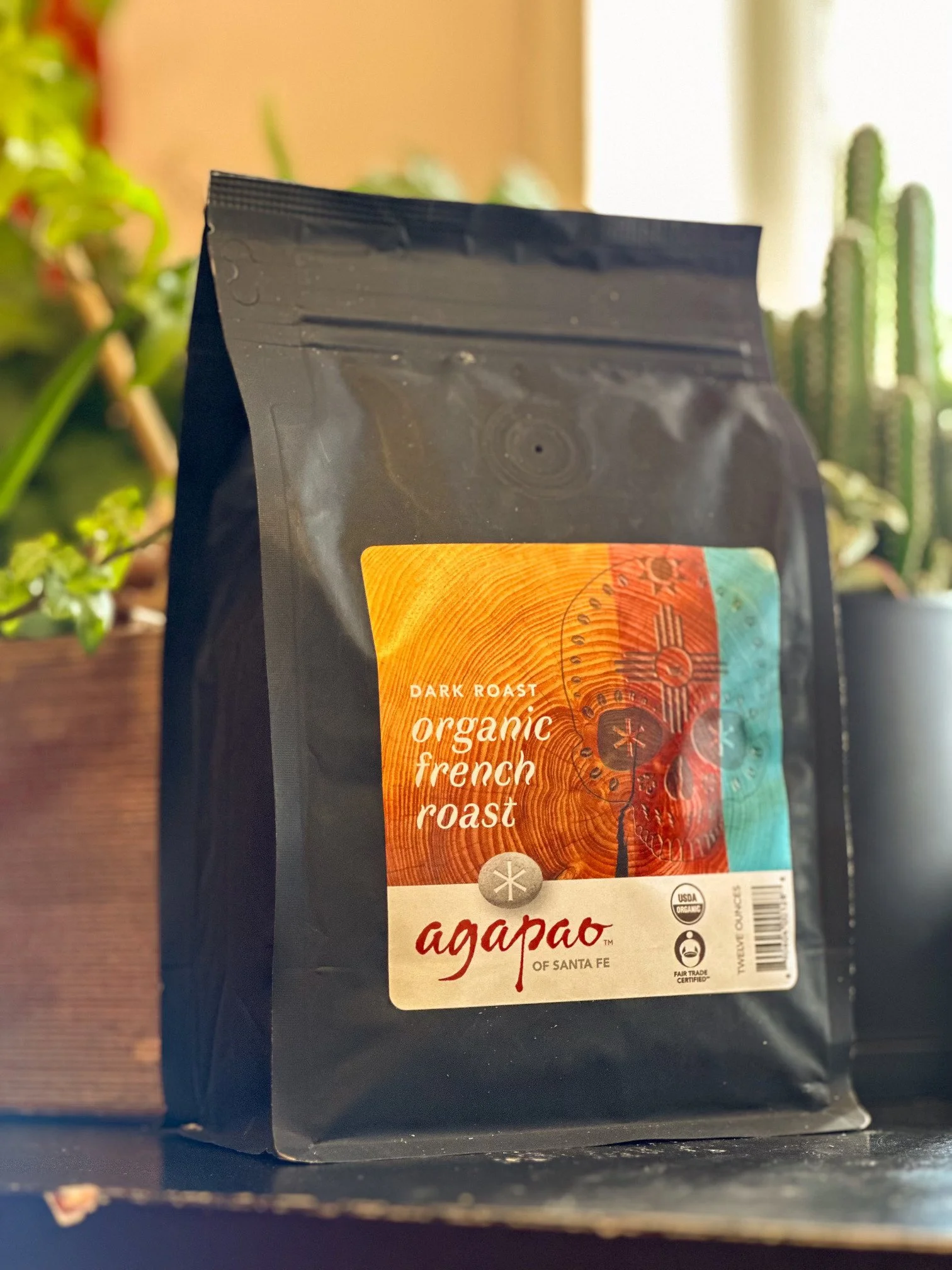 12oz Whole Bean Organic French Roast — Agapao