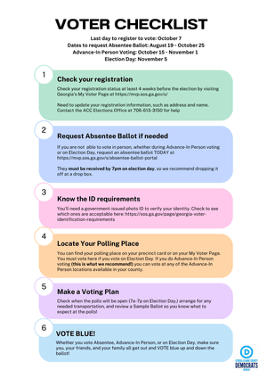Early Voting Information — Athens-Clarke County Democrats
