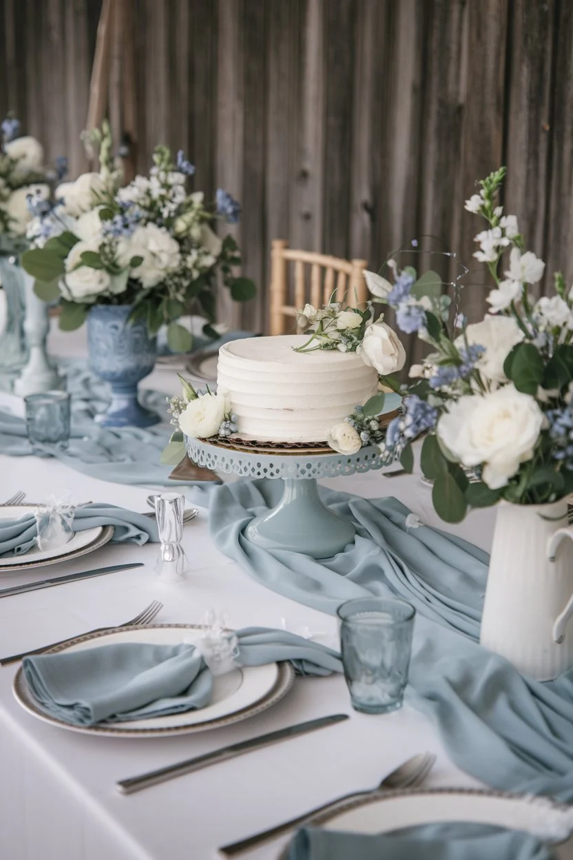 Something Blue Before I Do: Elegant Bridal Shower Ideas — DARLING & MAY