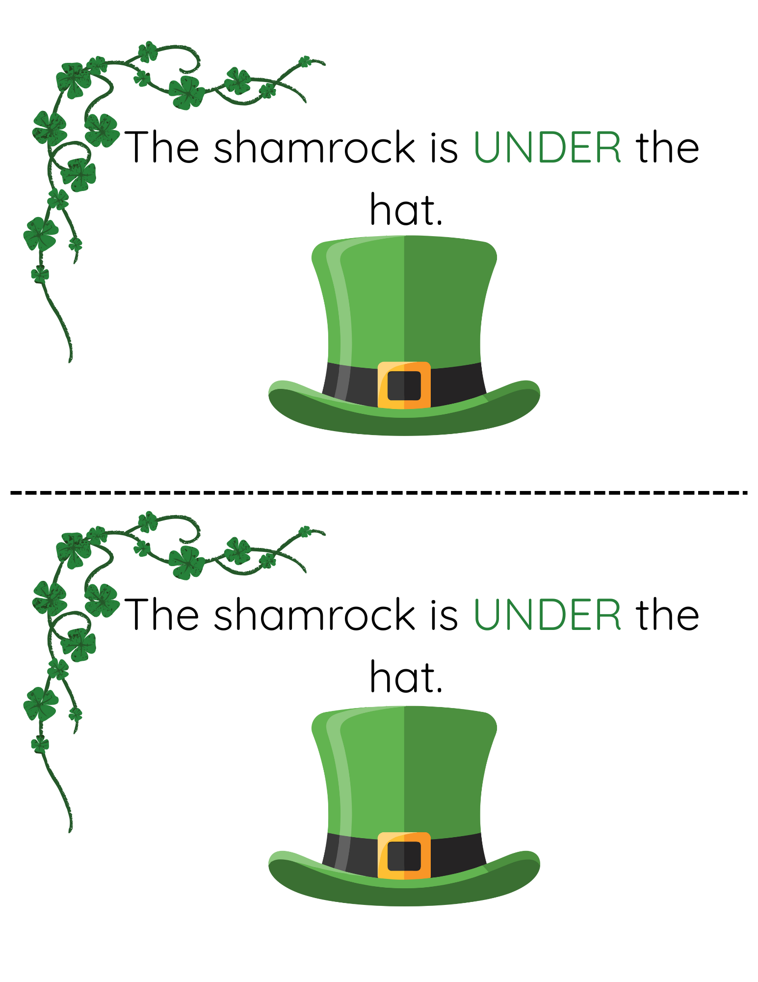St. Patrick’s Day Positional Words Book | Where Is the Shamrock? | Pre ...