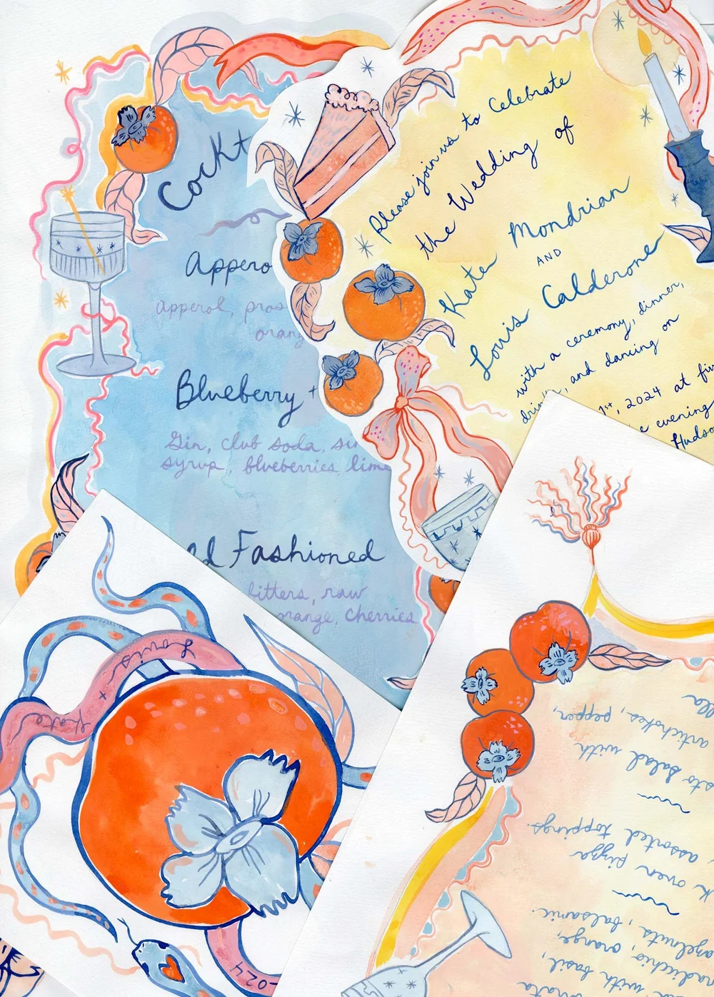 Custom Hand-Painted Stationery — Olivia Provey Studio