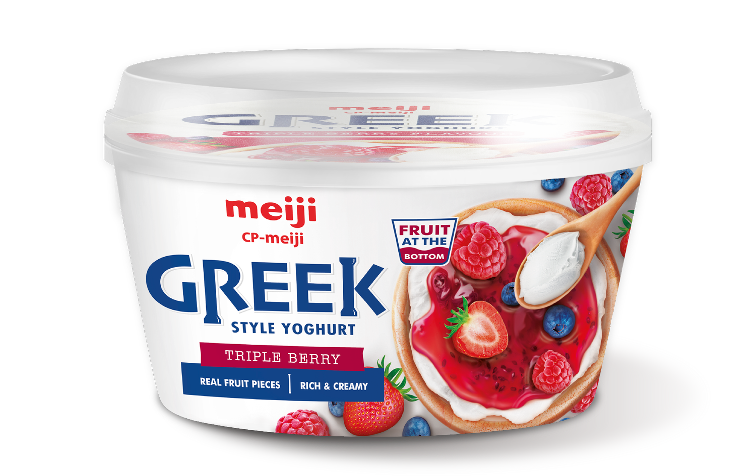 Meiji Triple Berry Greek Style Yogurt 500g — CP-Meiji Greek Style Yogurt
