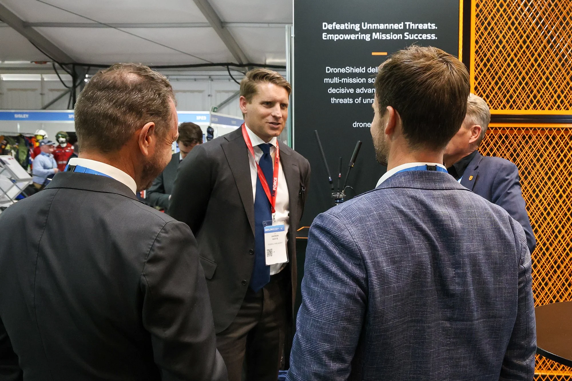 Australian Shadow Defence Minister Visits DroneShield at Avalon Airshow