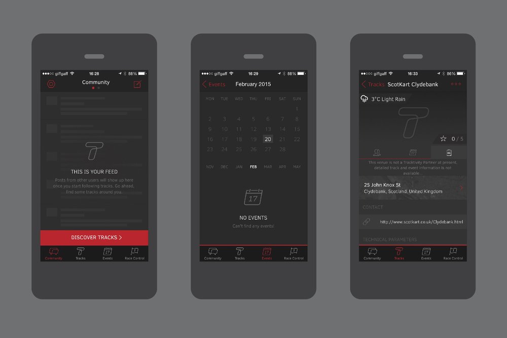 Tracktivity: A super-charged identity for racing enthusiasts. — Freytag ...