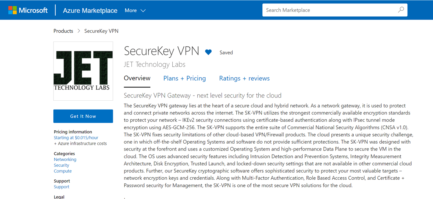 SecureKey VPN now available on the Microsoft Azure Marketplace — JET ...