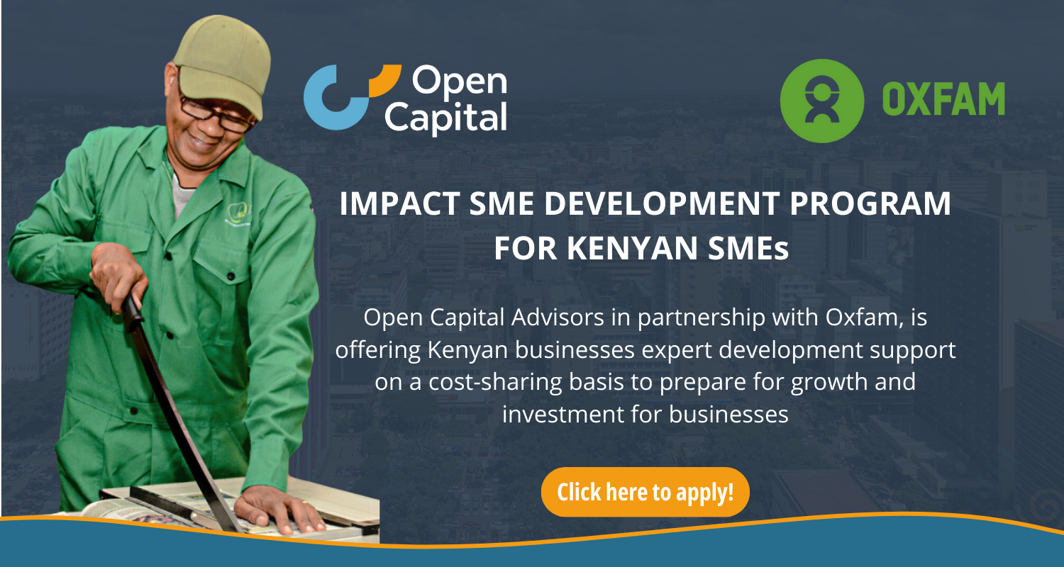 Impact SME Development Program for Kenyan SMEs — Open Capital | Africa ...