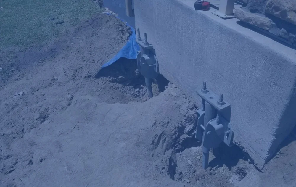 Galvanized Helical Piers and Tiebacks