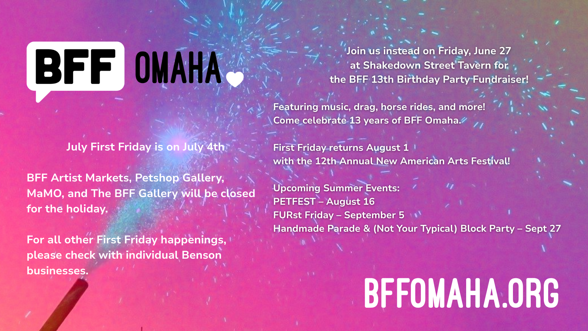 July 4th First Friday! — BFF Omaha