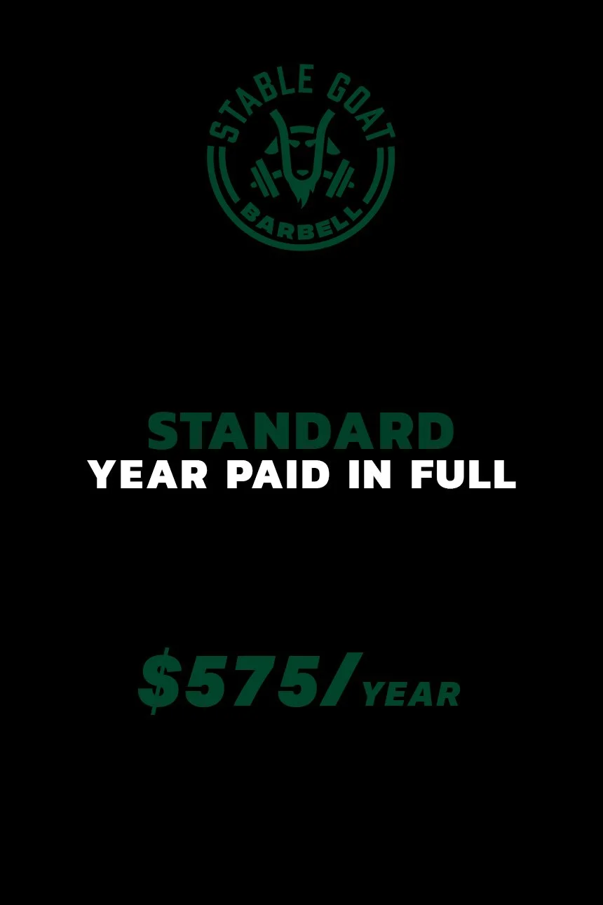 STANDARD PAID IN FULL YEAR — Stable Goat Barbell