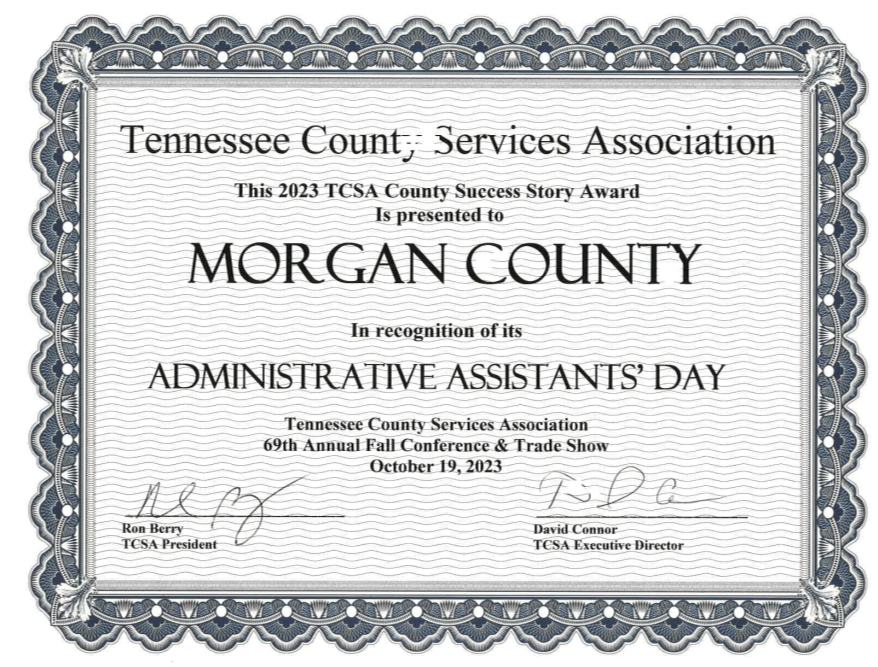 Succes Stories — Morgan County Highway Department