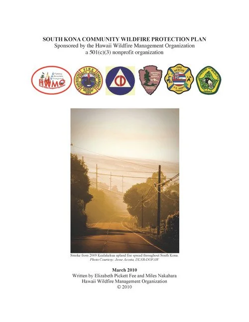 Wildfire Plans and Maps — Hawaii Wildfire Management Organization