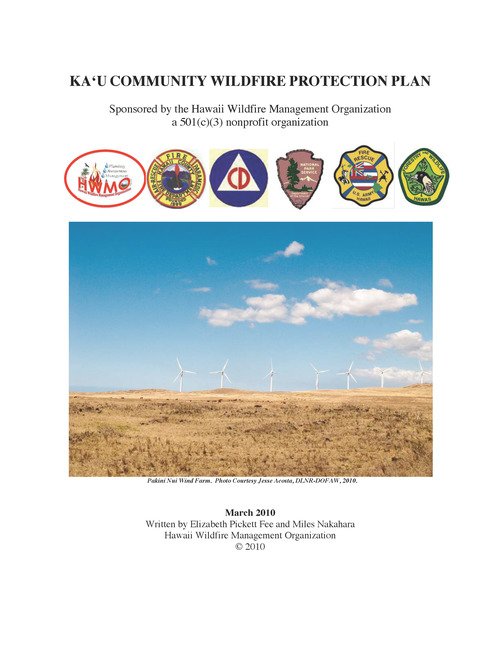 Wildfire Plans and Maps — Hawaii Wildfire Management Organization