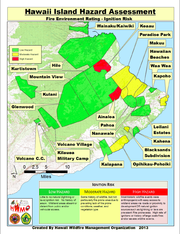East Hawaii Island - Community Wildfire Hazard Assessments — Hawaii ...