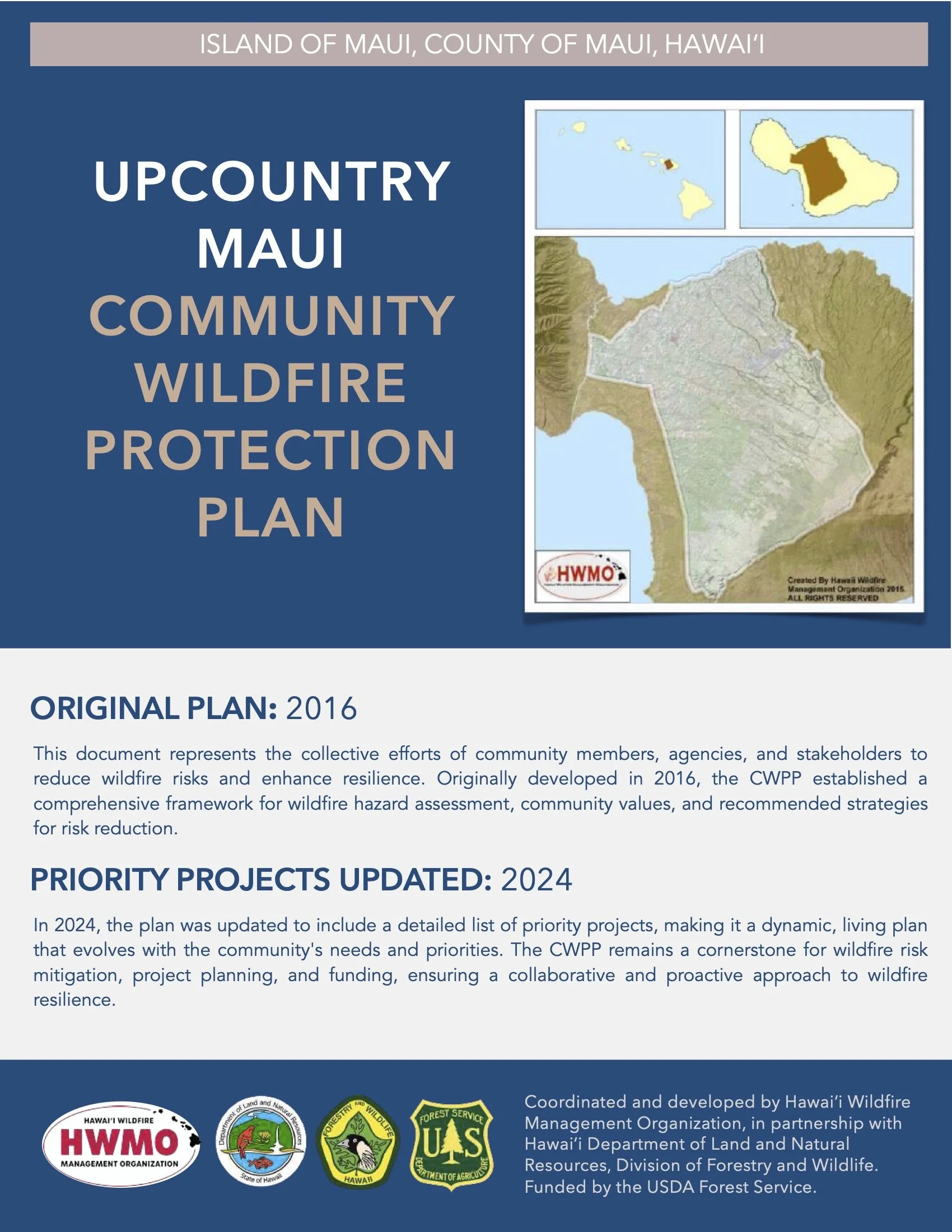 Upcountry Maui CWPP - Updated 2024 — Hawaii Wildfire Management ...