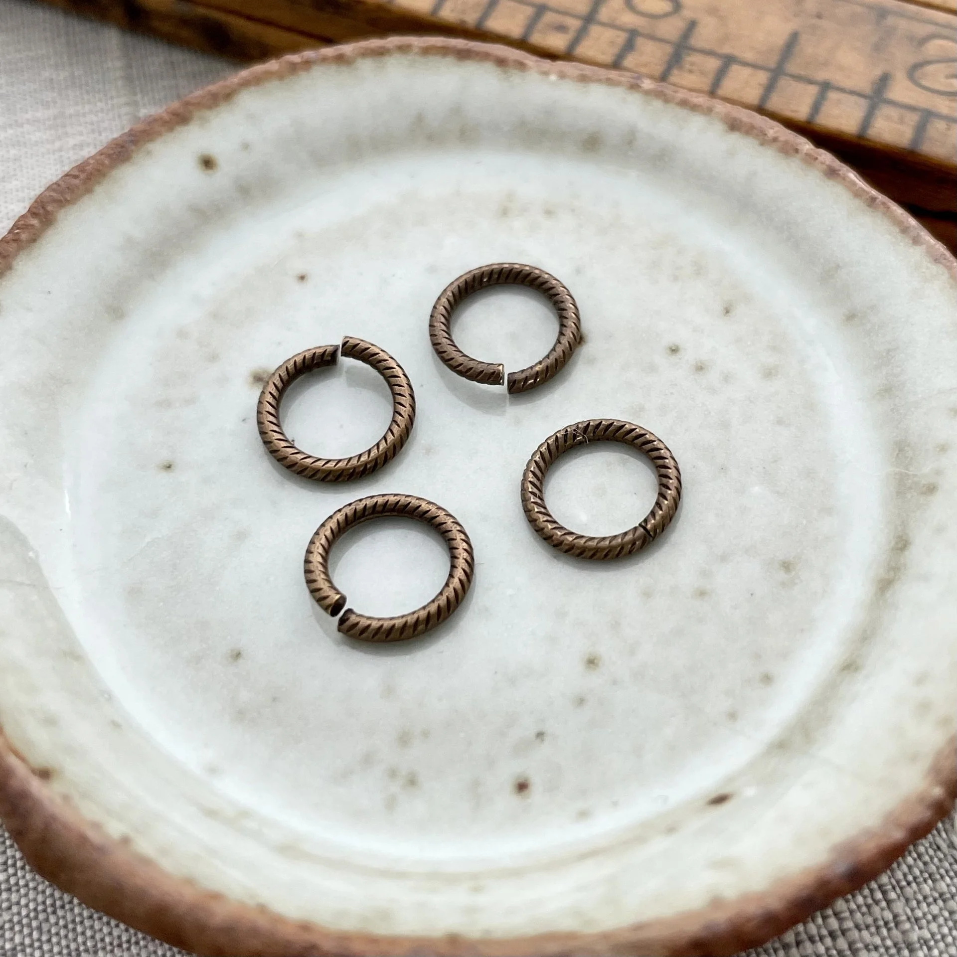 Copper Acorn Bead Caps - 2 — Humblebeads