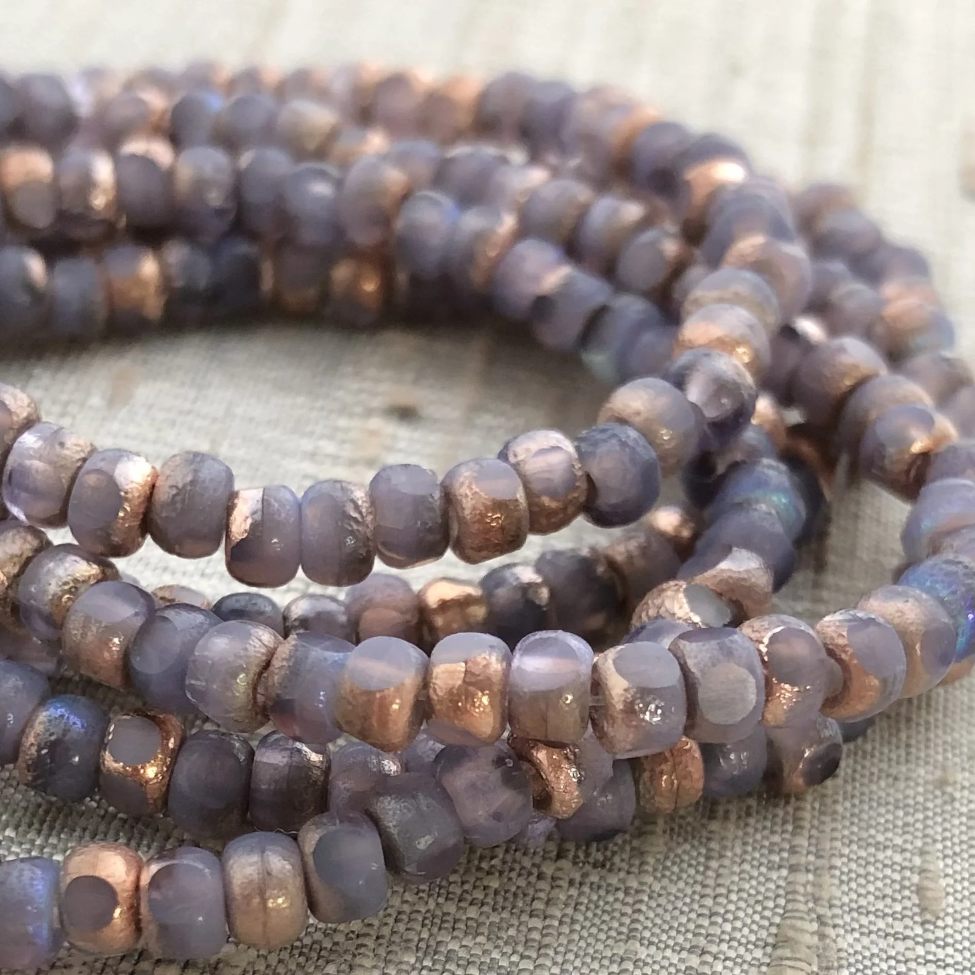 3x4mm Trica Thistle with Gold and Etched Finish — Humblebeads