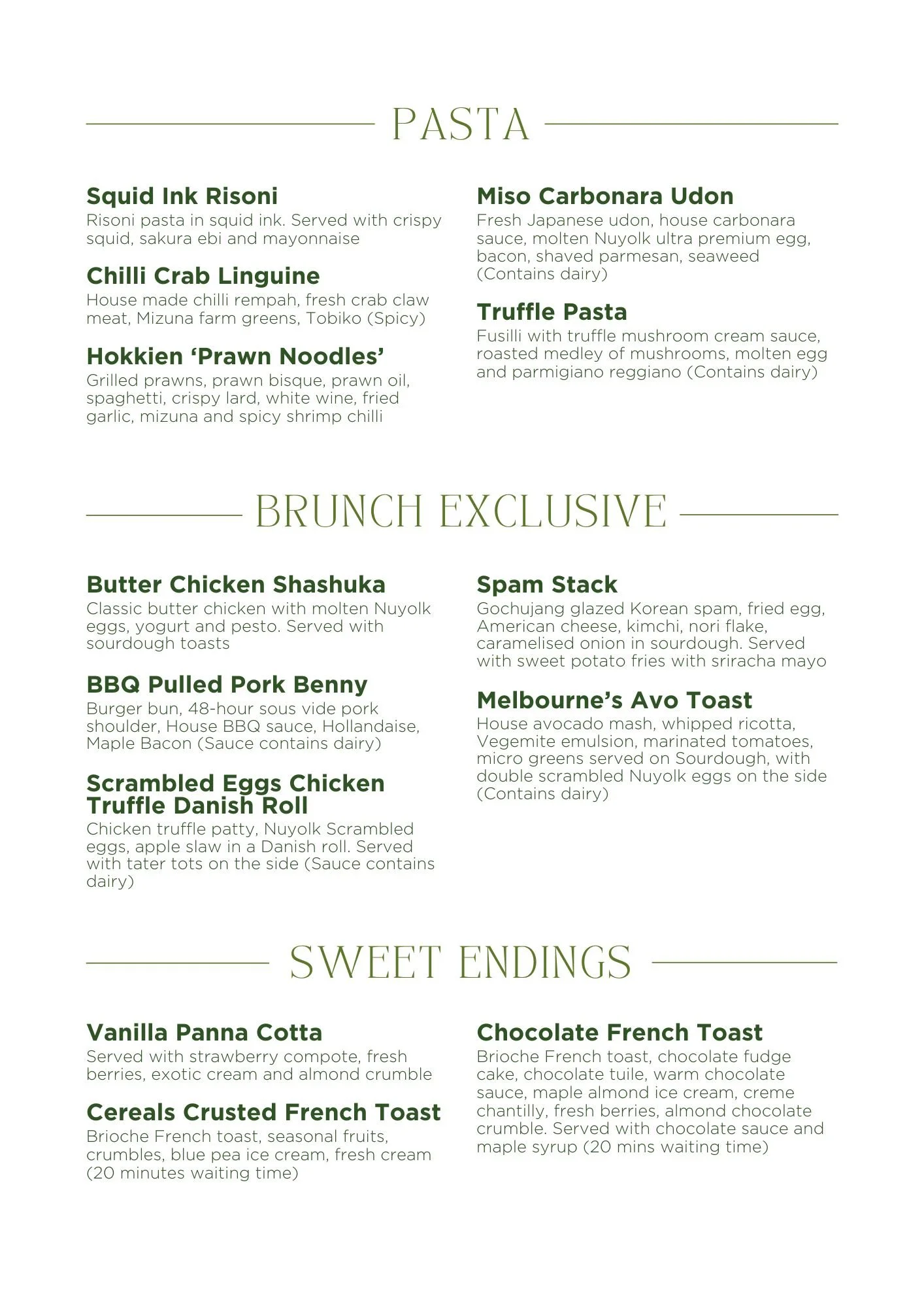 ION MENU — Surrey Hills Grocer ION MENU — Surrey Hills Grocer