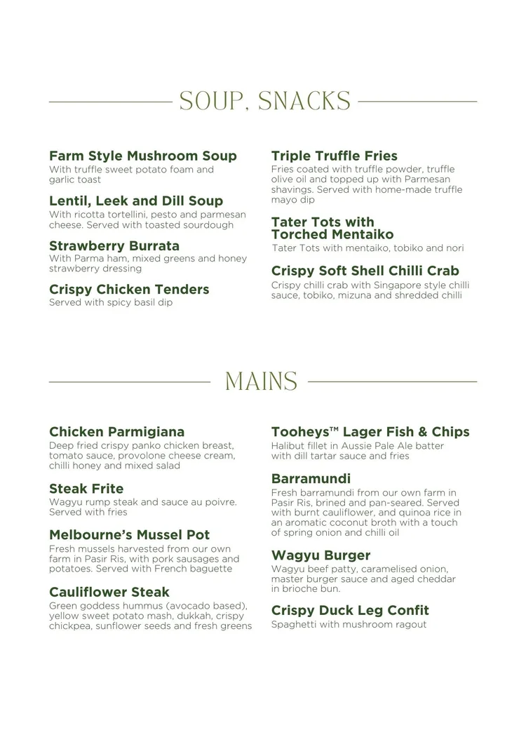 RC Menu — Surrey Hills Grocer
