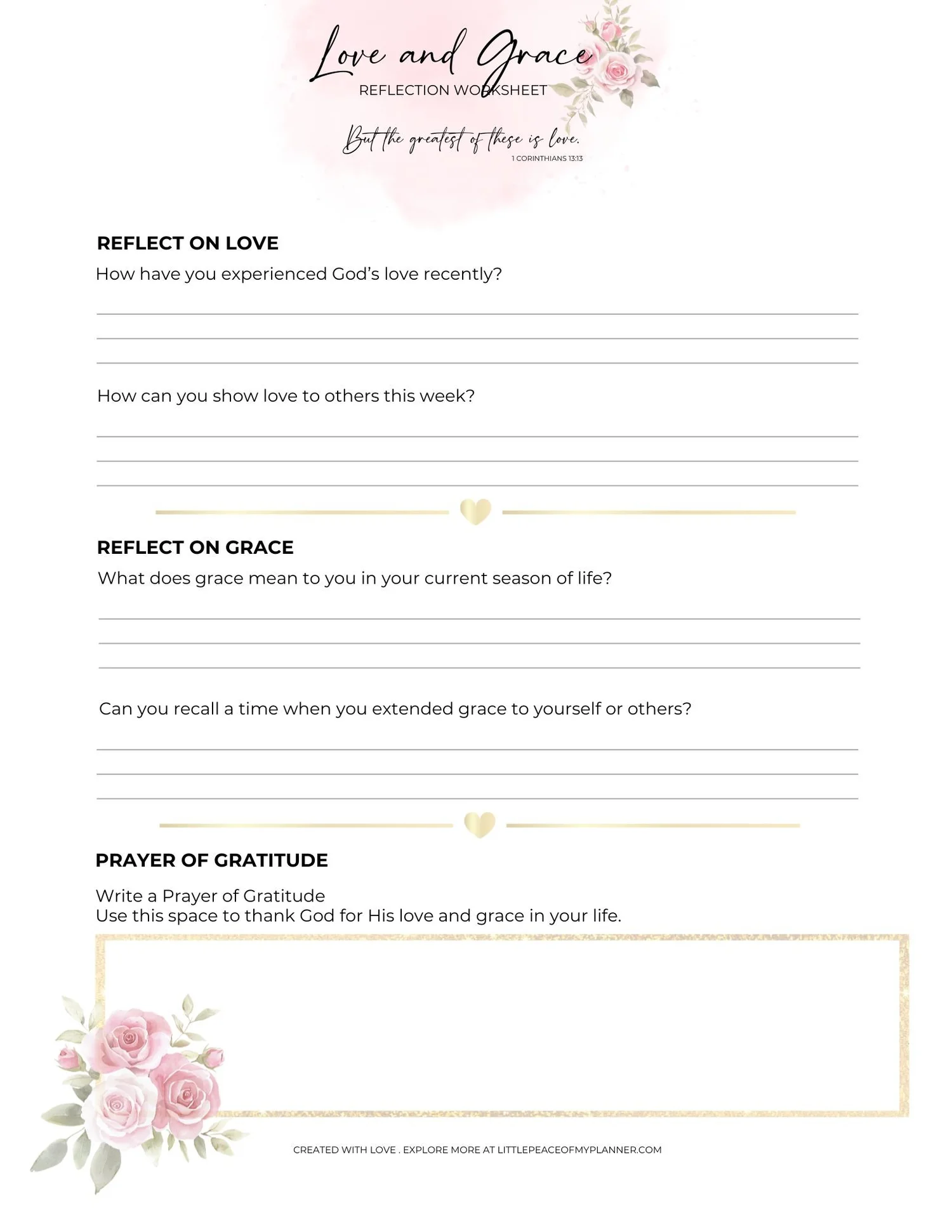 Printables — Little Peace of My Planner