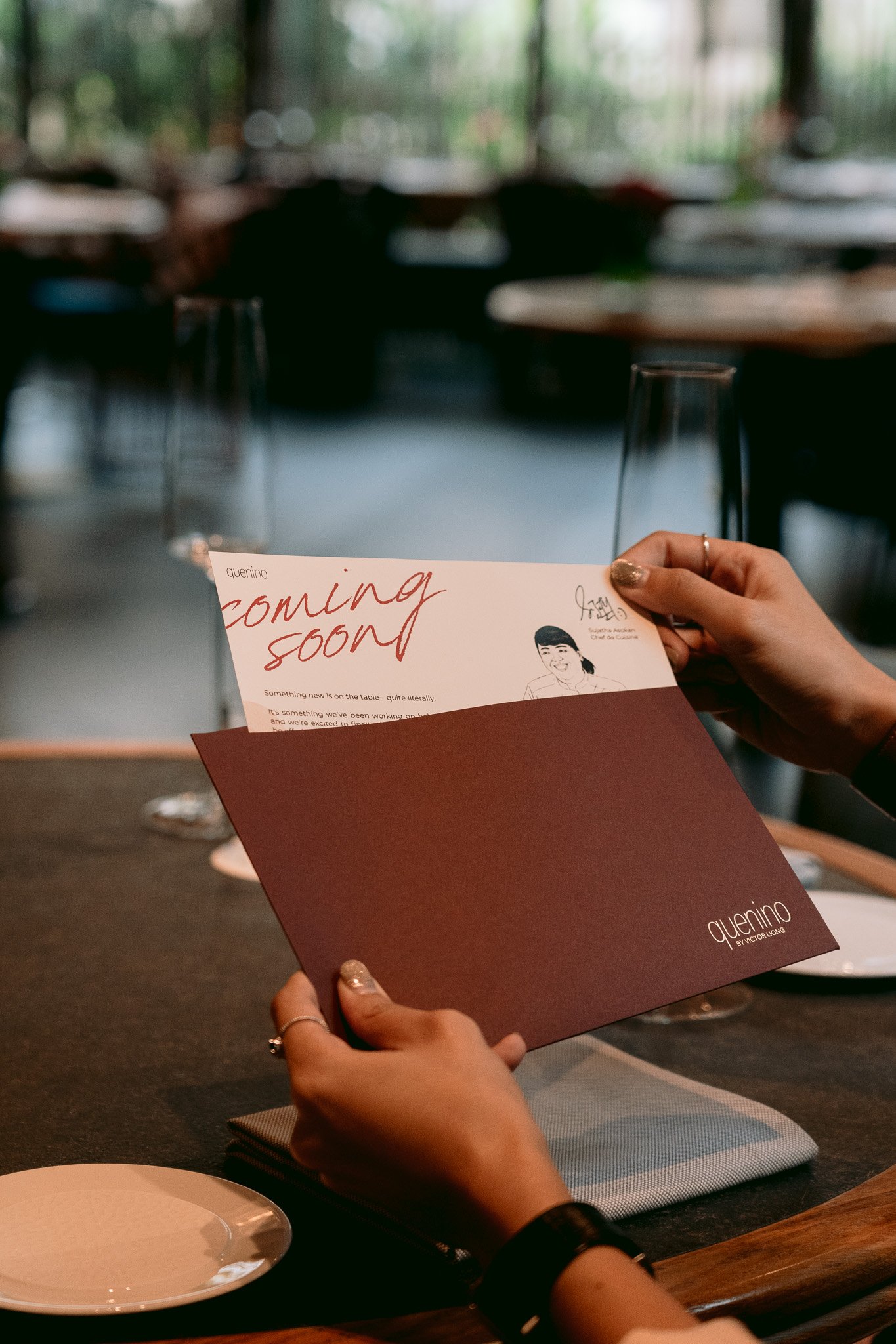 Dinner Menu — Quenino by Victor Liong