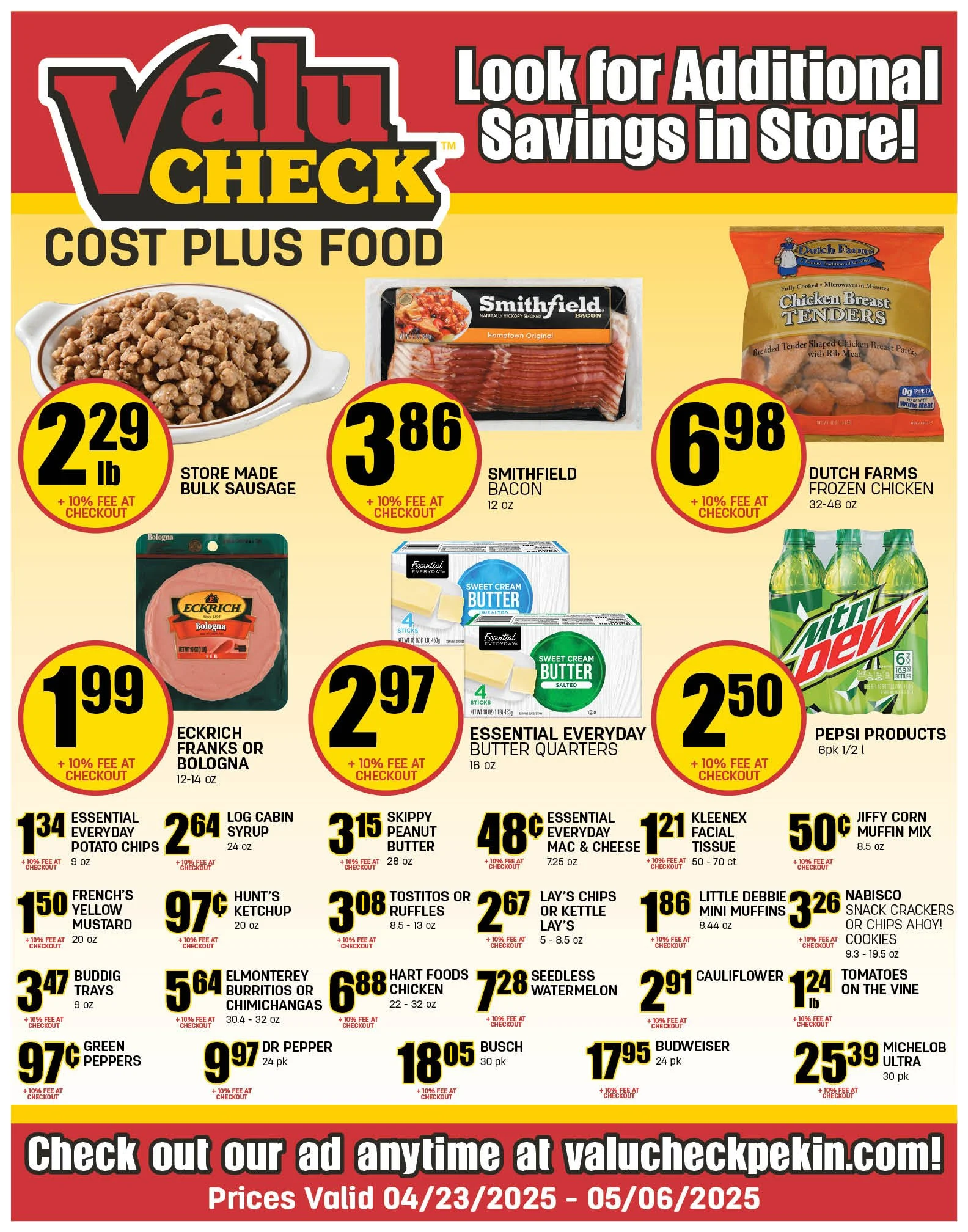 Valucheck: Cost Plus Food