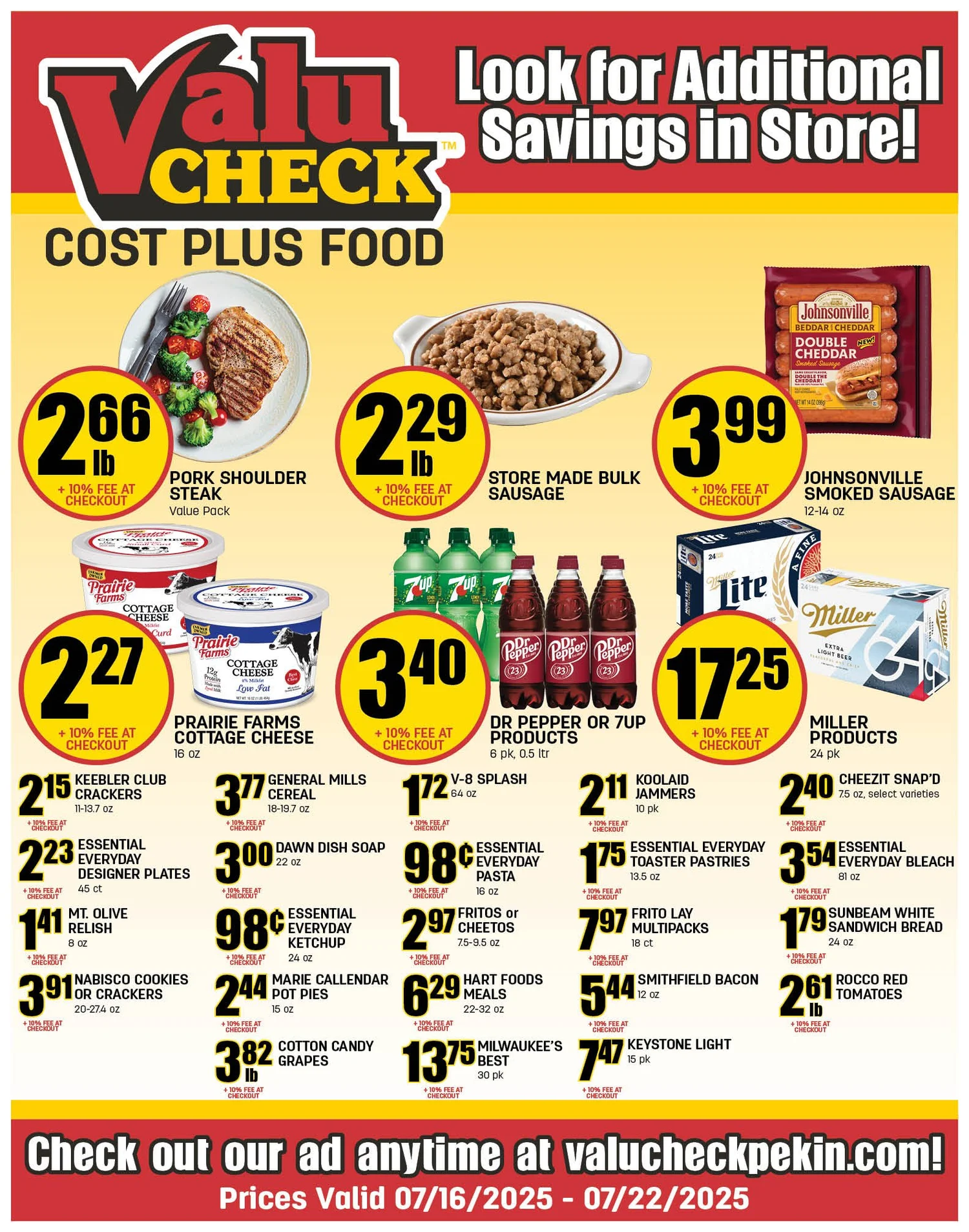 Valucheck: Cost Plus Food