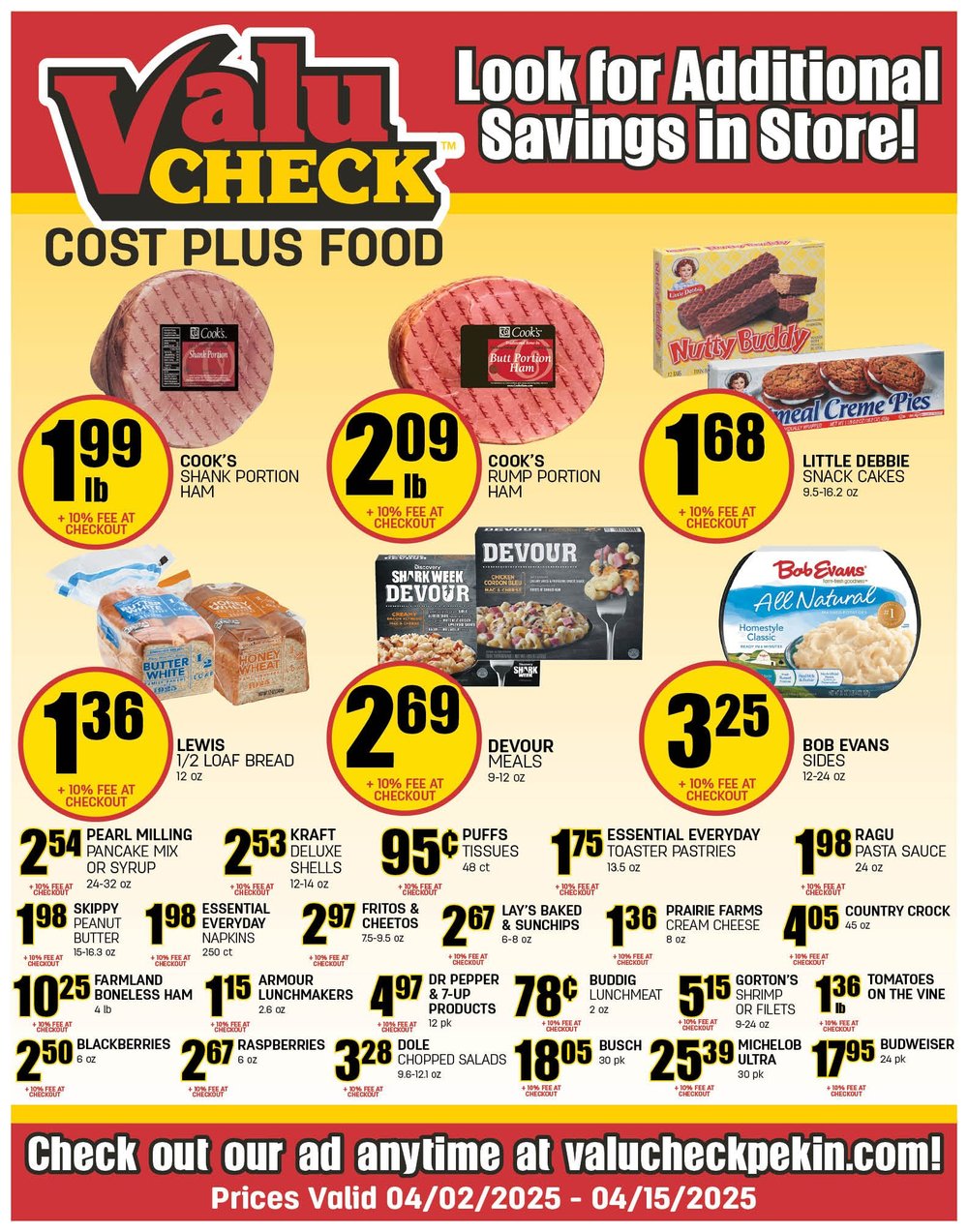 Valucheck: Cost Plus Food