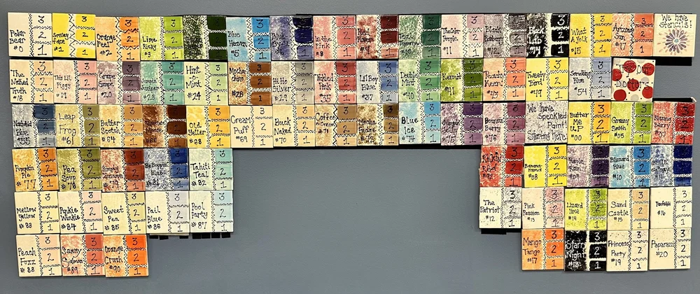 Color Chart — POTTERY CREATIONS