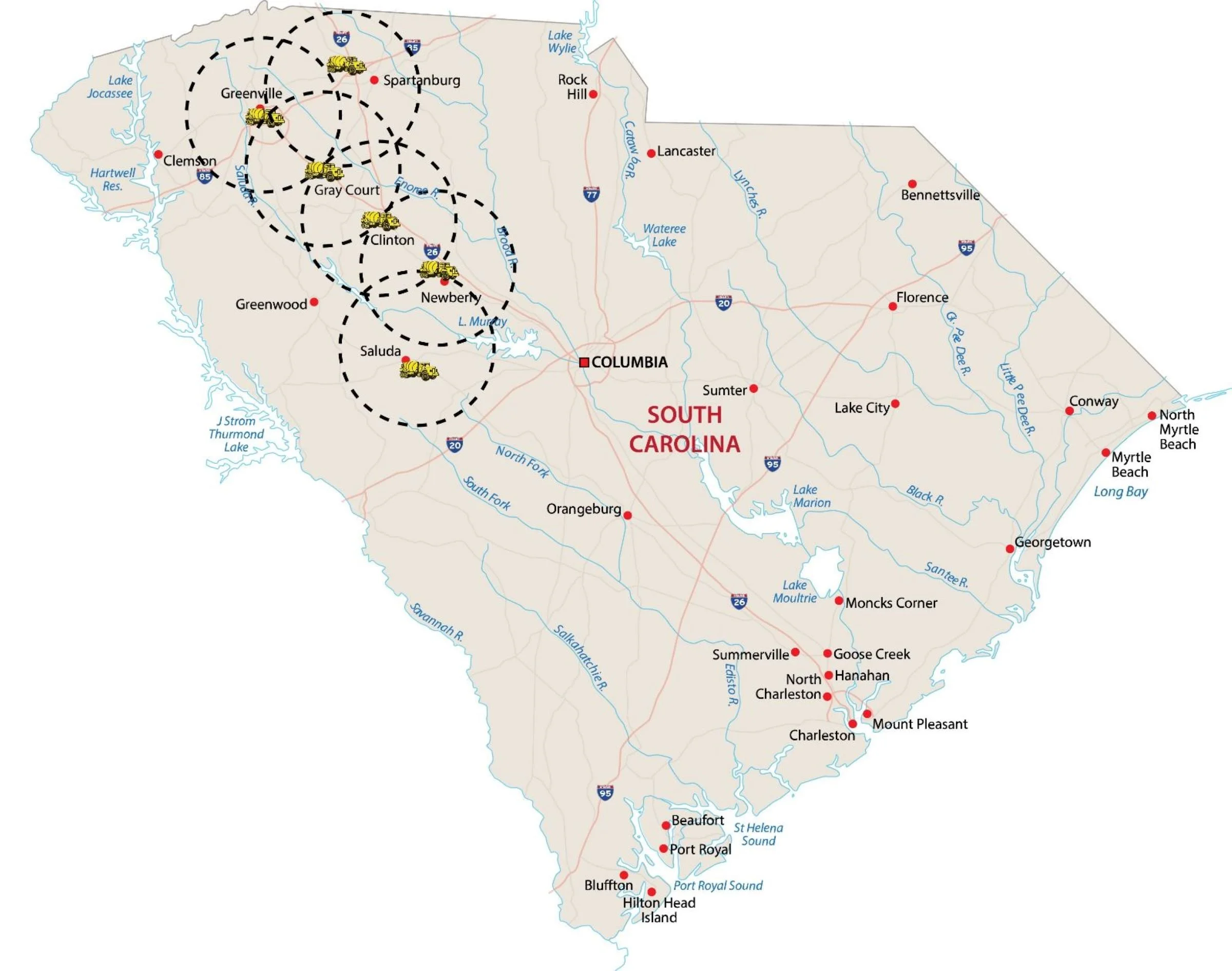 Locations — Carolina Concrete