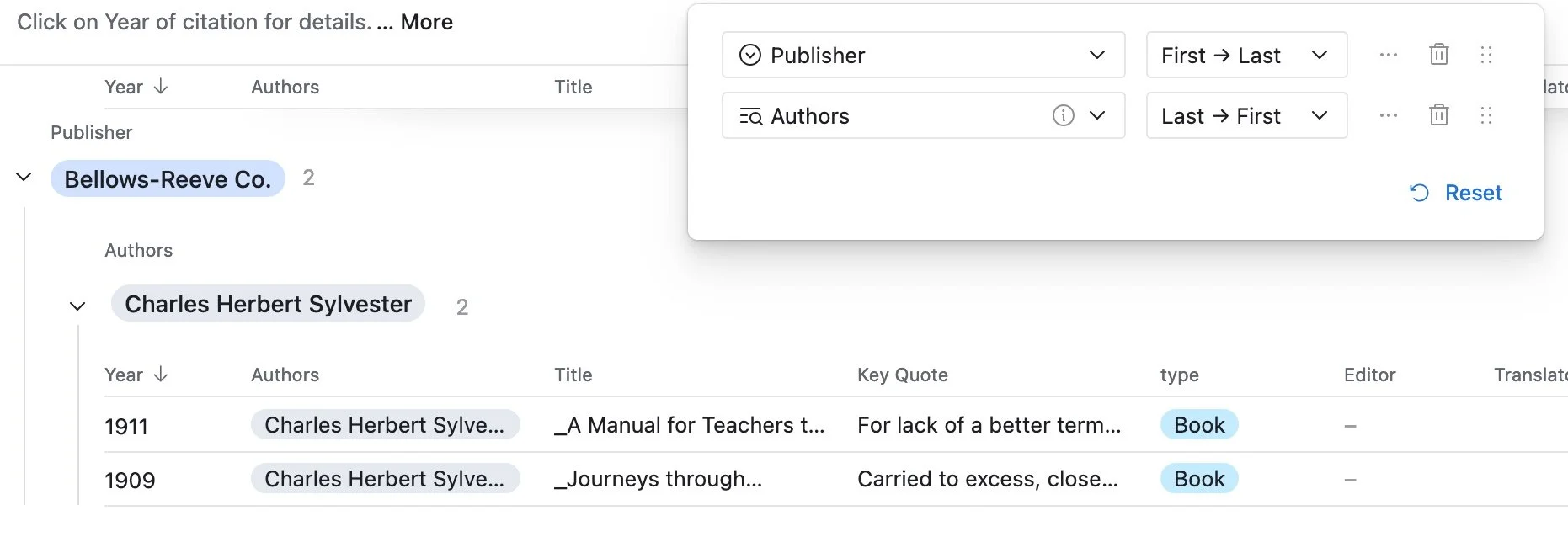 Archive Navigation — Close Reading Archive